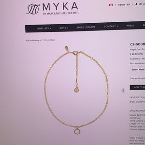 myka | Jewelry | Nwt Myka Bright Gold Fine Chain Necklace | Poshmark